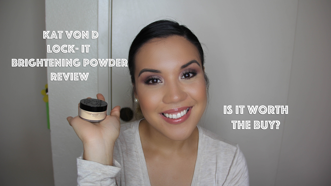 Kat Von D Lock-it Brightening Powder Review - YouTube