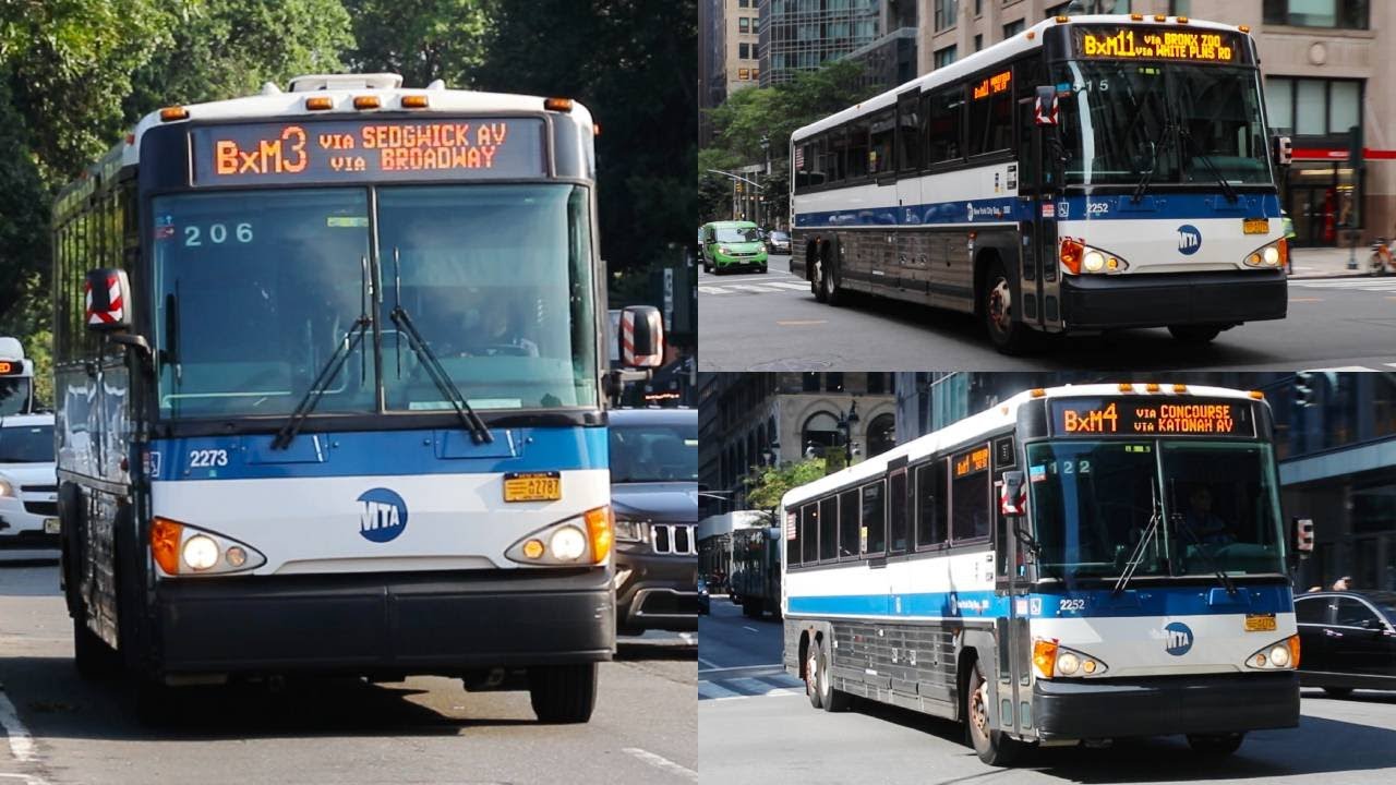 MTA Bus Company: 2013 MCI D4500CT Action on the BxM3, BxM4, and BxM11 ...