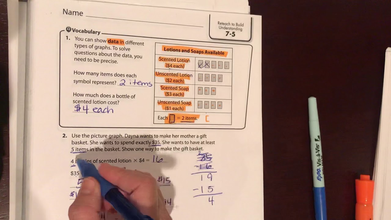 Lesson 7-5 Reteach Pearson envision 2.0 - YouTube