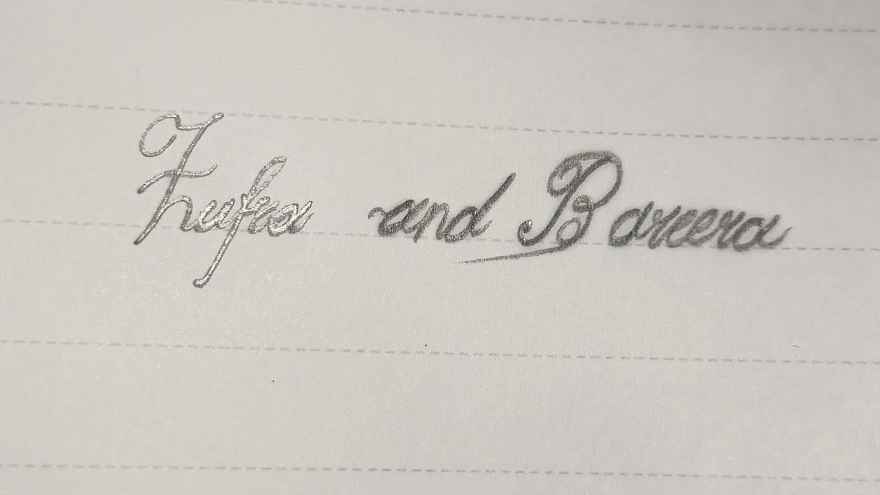 How the words zufra and bareera are written in calligraphy - YouTube