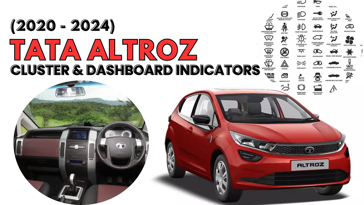 Tata Altroz (2020 - 2024) Cluster Display & Dashboard Warning Lights ...