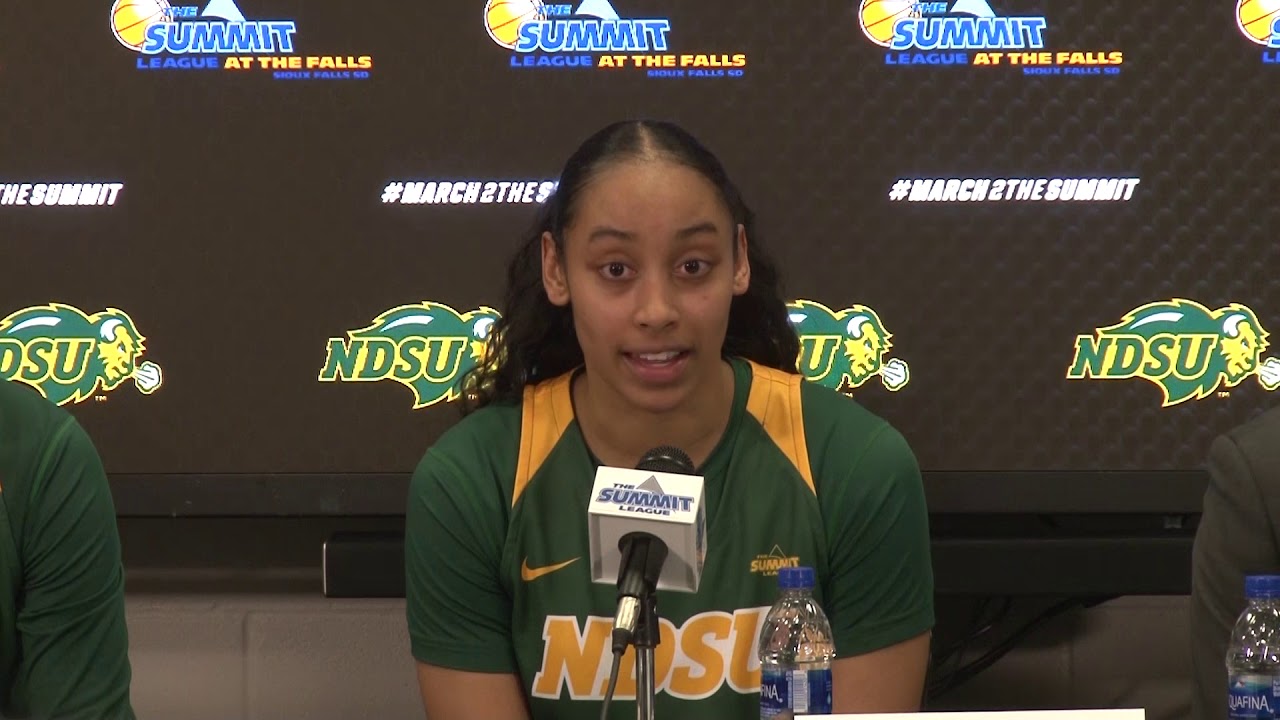 NDSU, SDSU Women Media Availability 2020 Summit League Tournament - YouTube