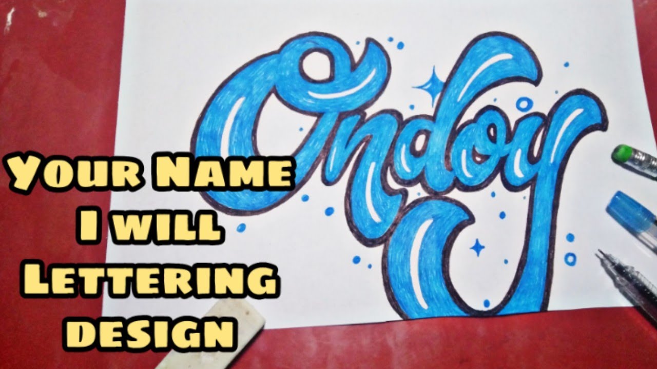 LETTERING NAME DESIGN #32 | PAANO MAG LETTERING NG PANGALAN | THE ...