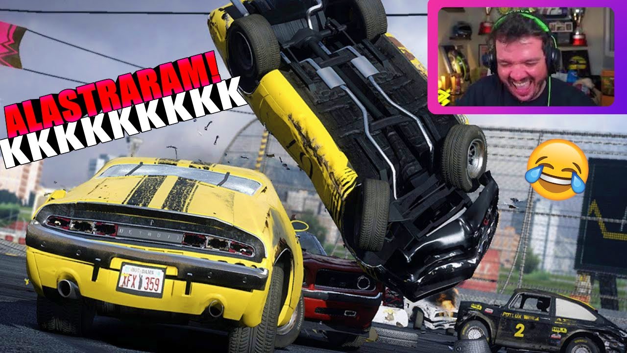 GAULES RINDO MUITO jogando WRECKFEST! - YouTube