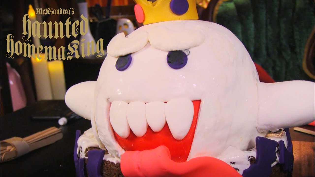 Making a King Boo Cake | Haunted Homemaking - YouTube