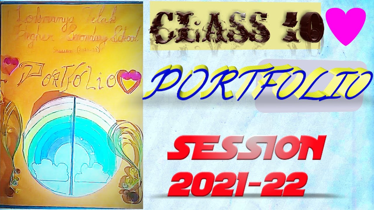 Class 10 Decorative and Easy to make PORTFOLIO. - YouTube