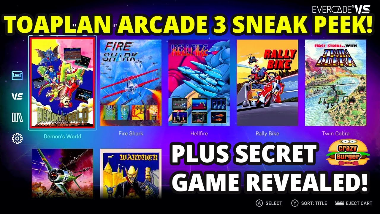 Evercade Toaplan Arcade 3 Sneak Peek & Secret Game Reveal! - YouTube