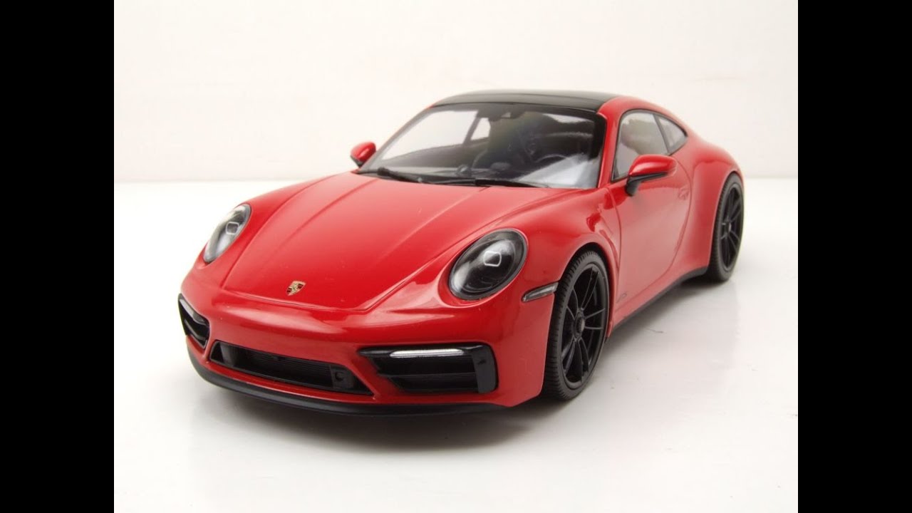 Porsche 911 Carrera 4 GTS 2020 rot Modellauto 1:18 Minichamps - YouTube