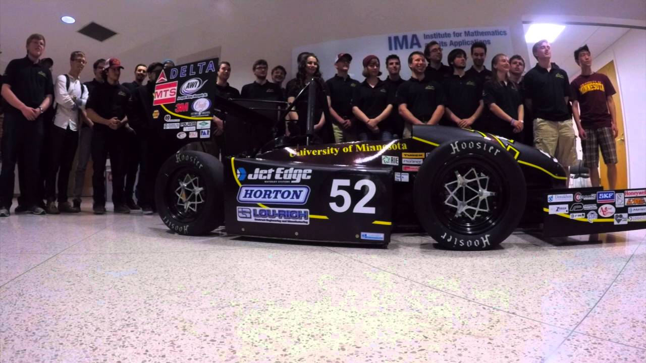 Gopher Motorsports Car Unveil 2016 - Mitch Hallet - YouTube