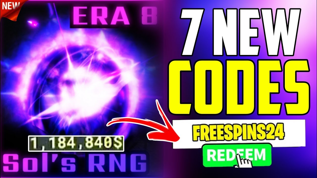 ⚠️NEW UPDATE⚠️ ALL WORKING CODES FOR SOL' S RNG IN 2024 - ROBLOX SOLS ...