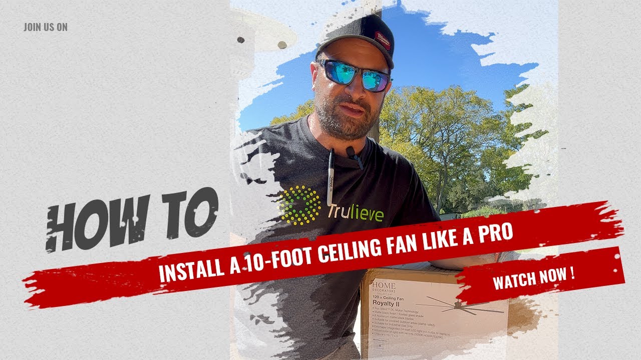 Installing a 10-Foot Ceiling Fan: Step-by-Step Guide! 🔧 #DIY #HomeDecor ...