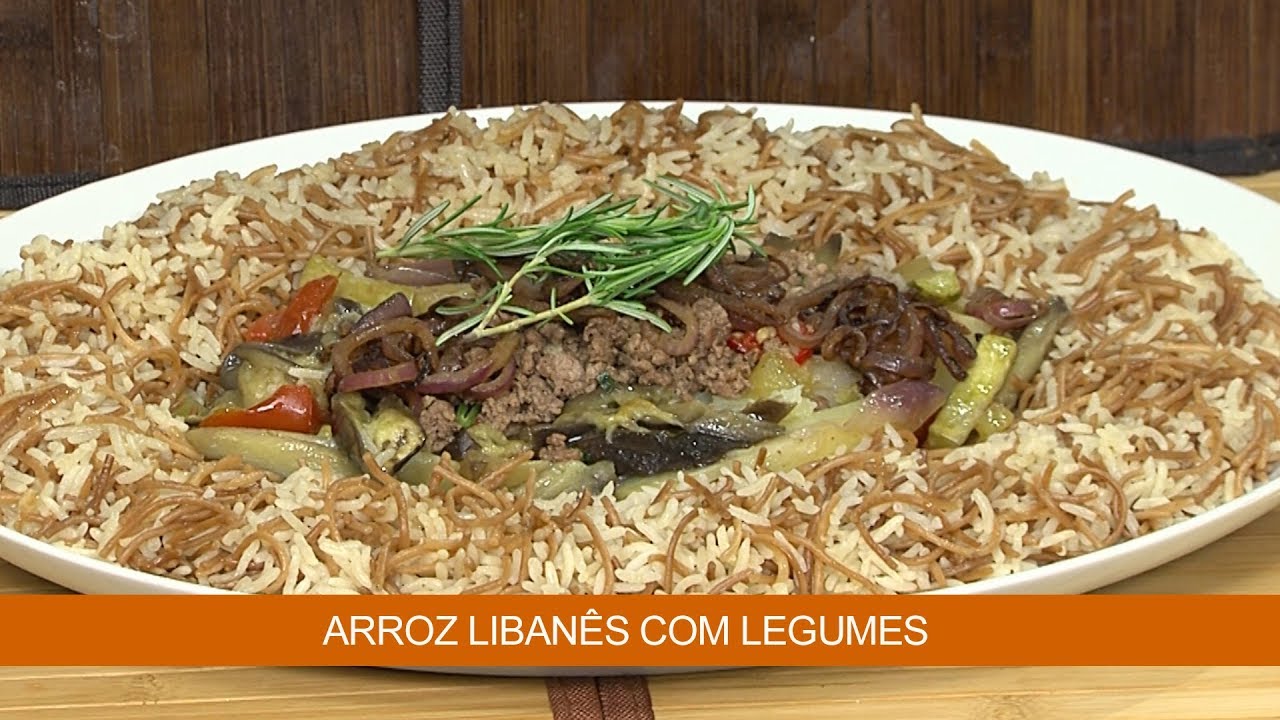 Arroz Libanês com Bandeja de Carne e Legumes - YouTube