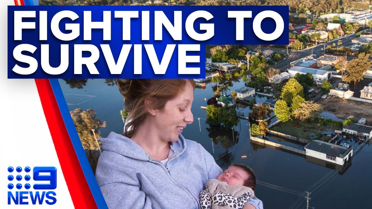 Mum recalls terrifying moment being flooded-in with five-day-old baby ...