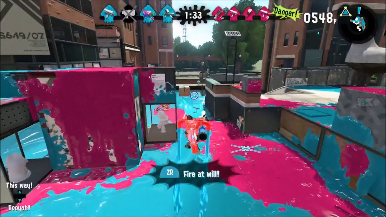Splatoon 2: Tentatek Splattershot 13 Splats - Turf War - YouTube