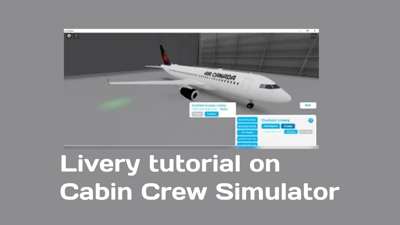 tutorial on how to make your costume livery in Cabin Crew Simulator ...