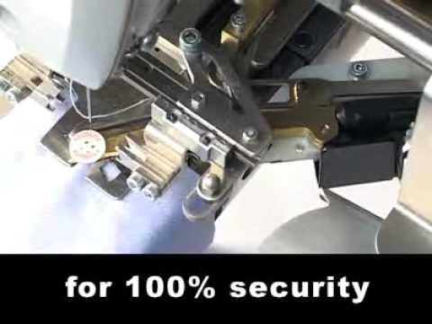 Button attaching and wrapping machine - YouTube