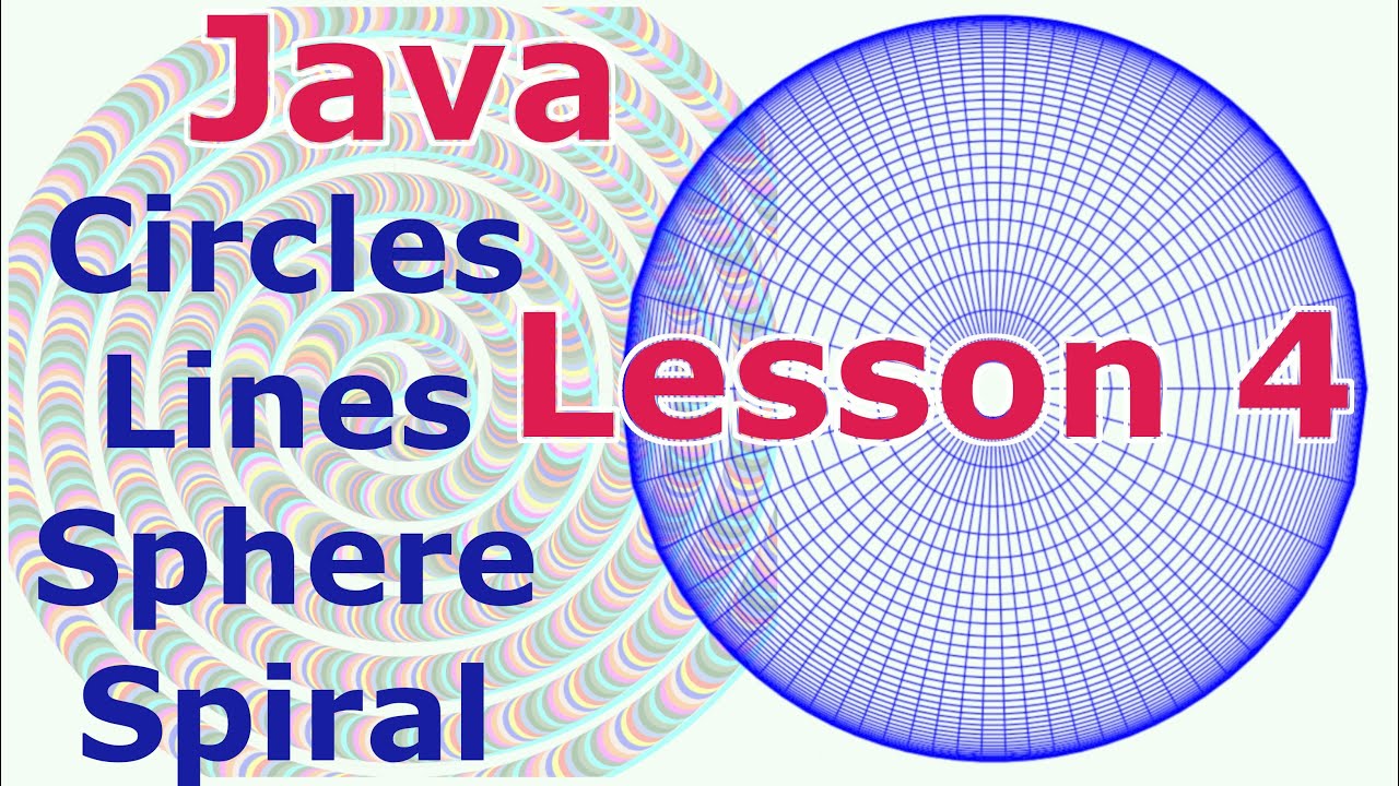 Java Courses Lesson 4 - 3D Sphere - Learn to Paint in Java, create ...