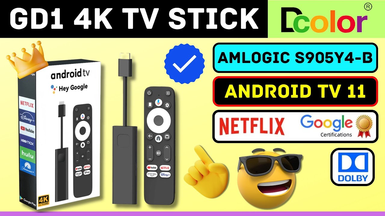 GD1 4K TV Stick Dcolor - Qualidade e Desempenho - Review e Unboxing ...