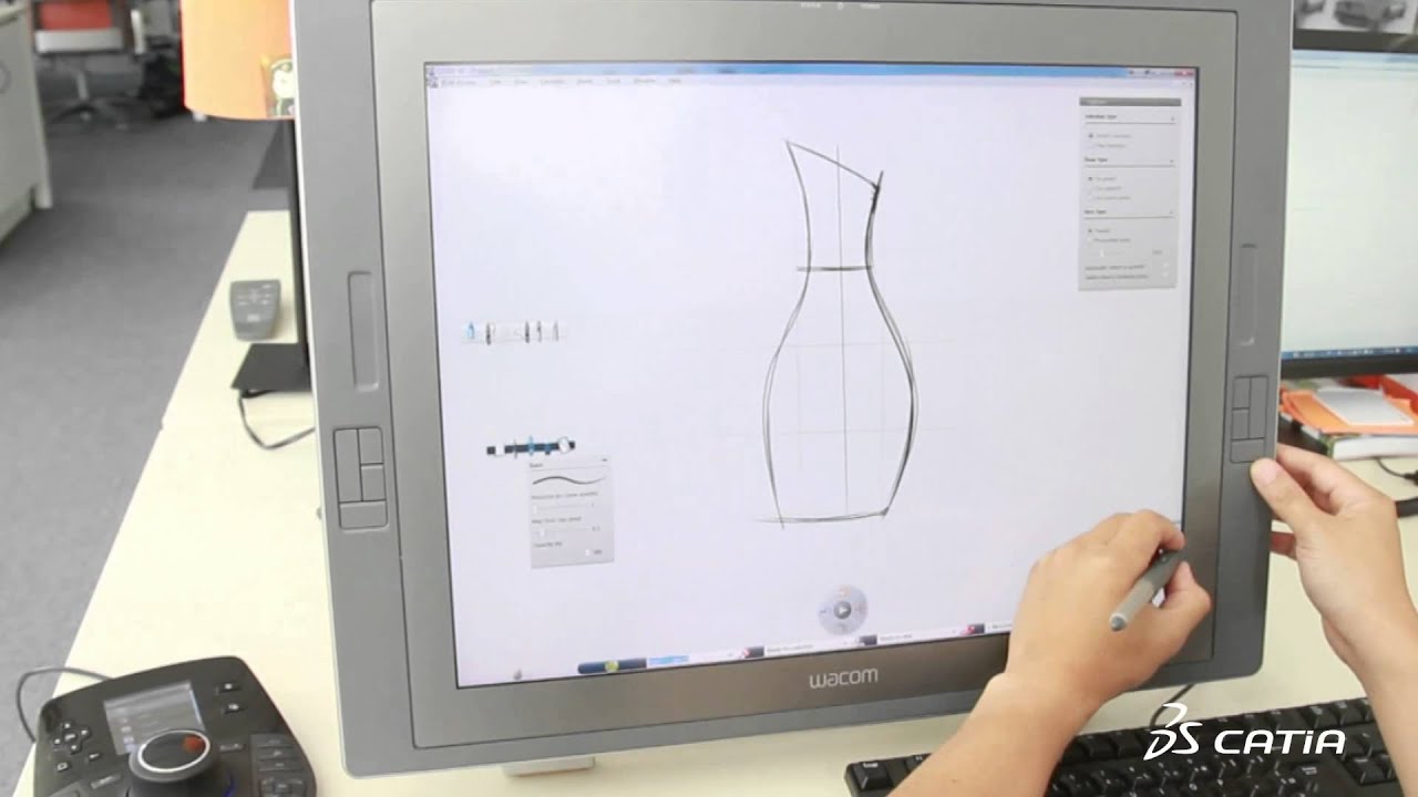 CATIA V6 Industrial Design CATIA Natural Sketch Showree - YouTube