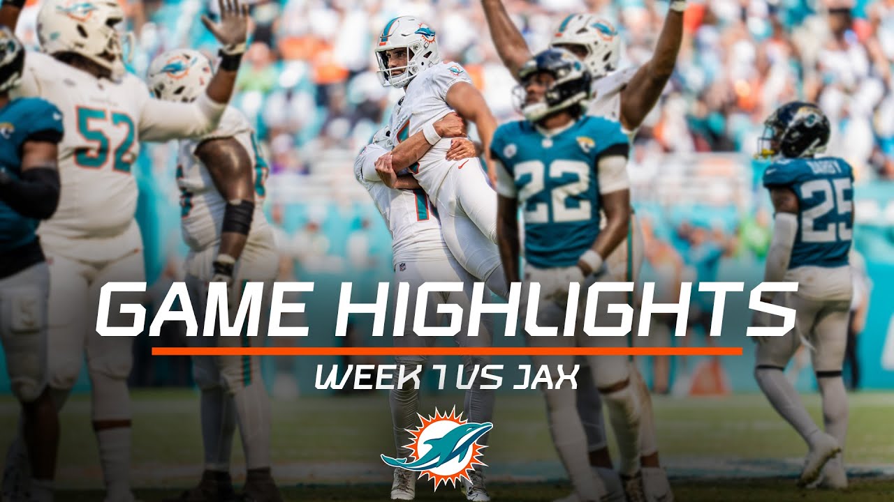 Miami Dolphins Highlights vs. Jacksonville Jaguars | 2024 Regular ...