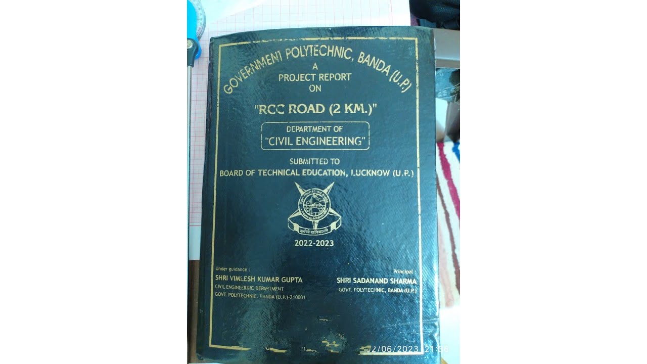 Project Work || Civil Engineering || Government Polytechnic Banda Part ...
