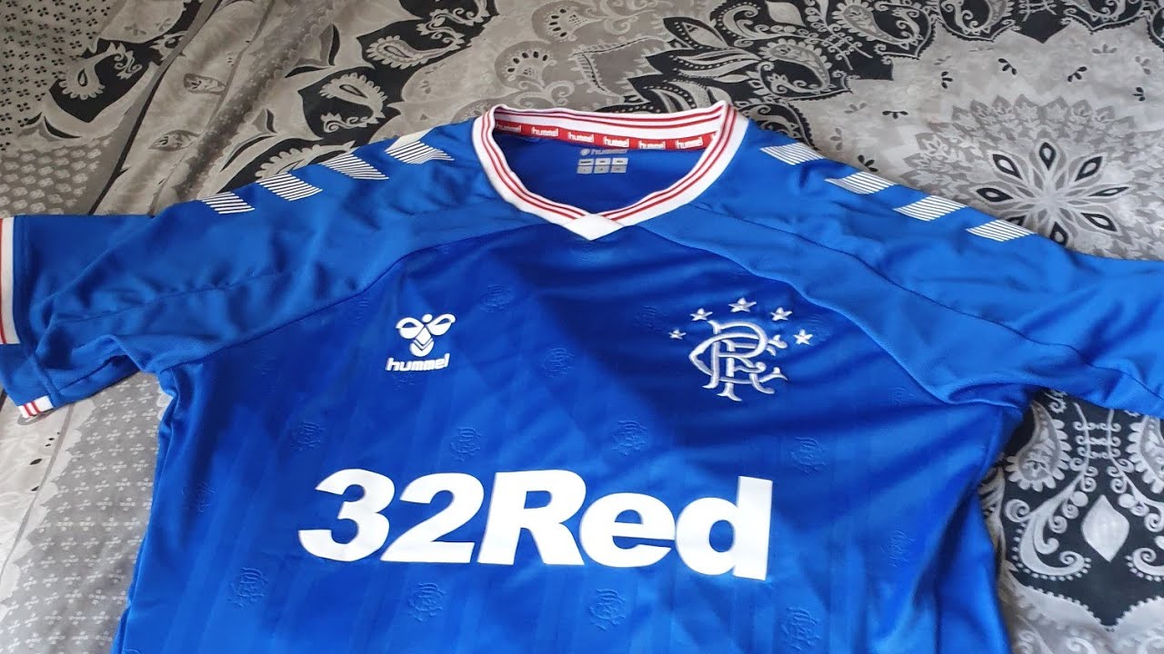 A look at the brand new RANGERS Home Top,released today - YouTube