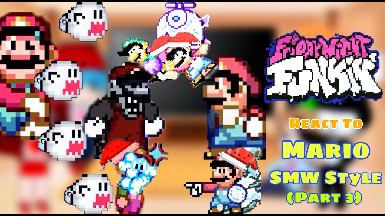Mario SMW Style || Fnf React To Zanta - Song / Nightmare Song (BF vs MX ...