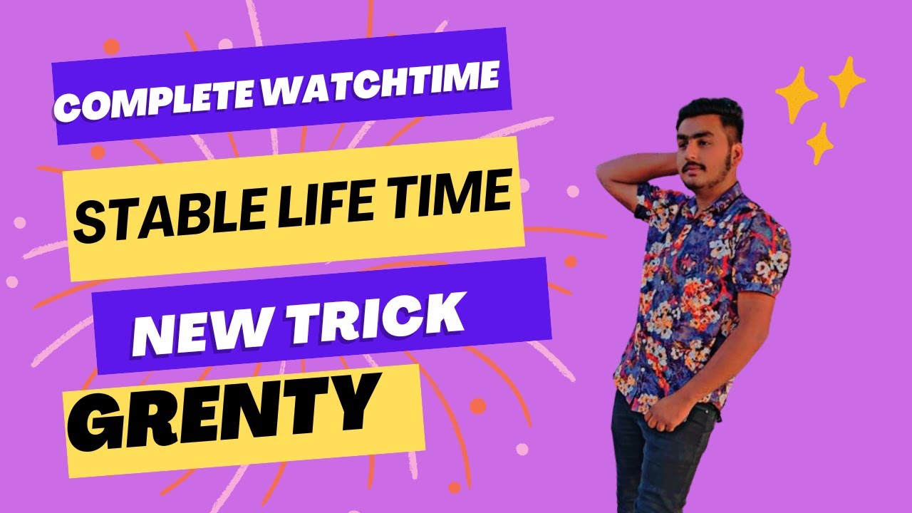 NEW WATCH TIME COMPELET TRICK | LIFE TIME STABLE WATCH TIME - YouTube