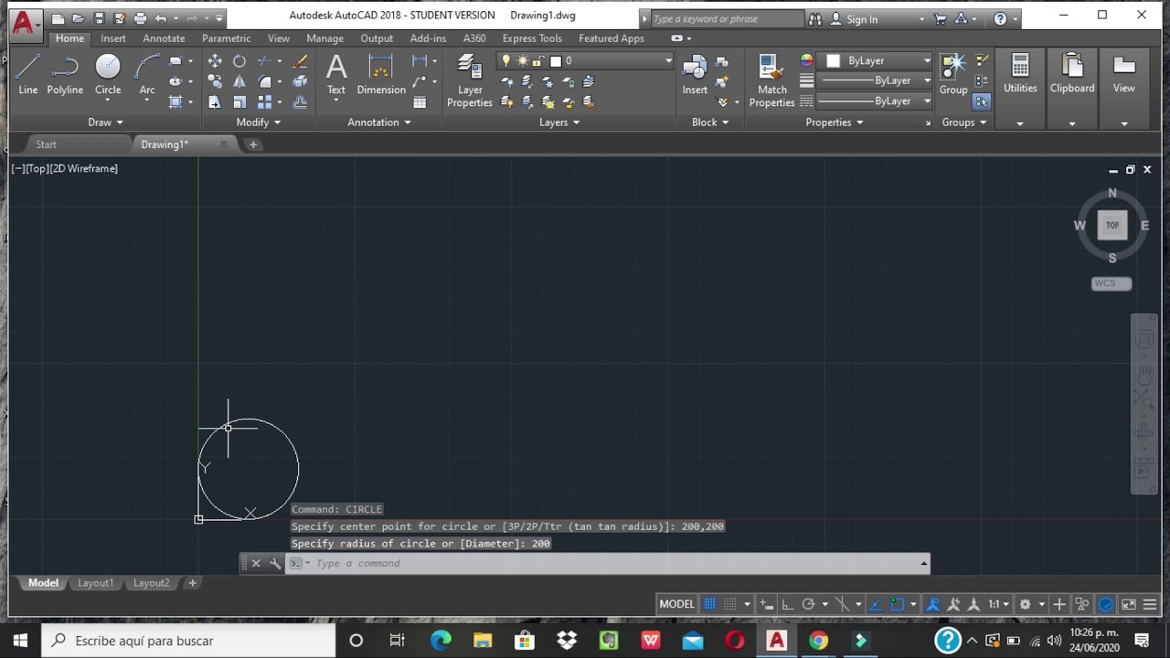 COMANDOS CIRCLE, ELIPSE, ARC, POLYGON, RECTANG AutoCad - YouTube