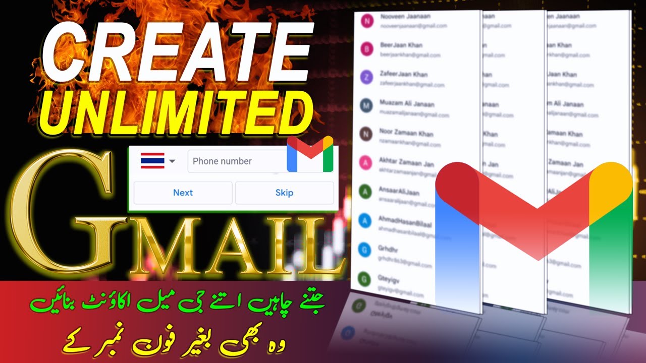 Unlimited Gmail Account Without Phone Verification | Unlimited Gmail Tips 2024 | Google Account ...
