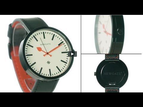 The Drummer Grand watch by Newgate Watches. Oversized black watch large ...