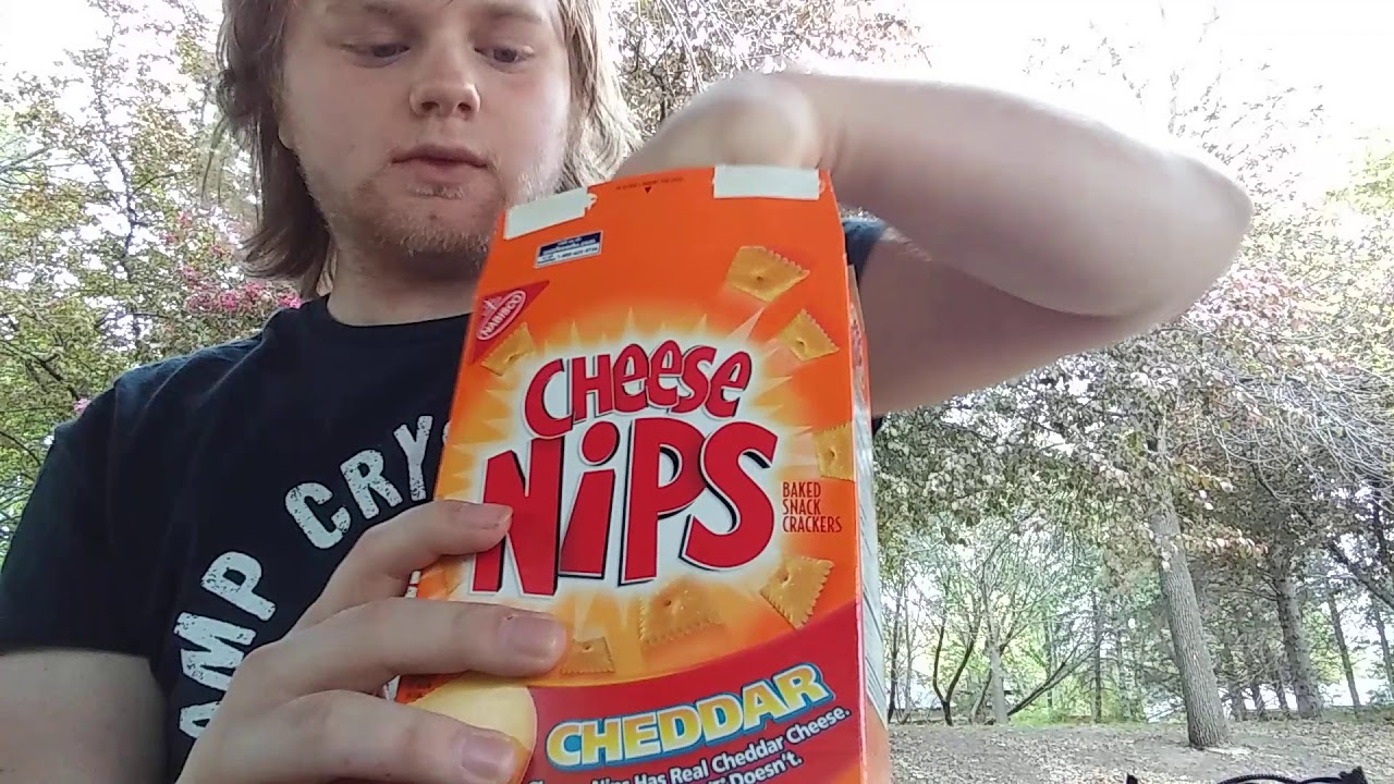 Trying cheese nips - YouTube