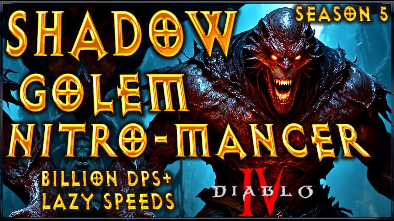 S5 Lazy Nitromancer Billion Dps Shadow Golem Slayer Summoner