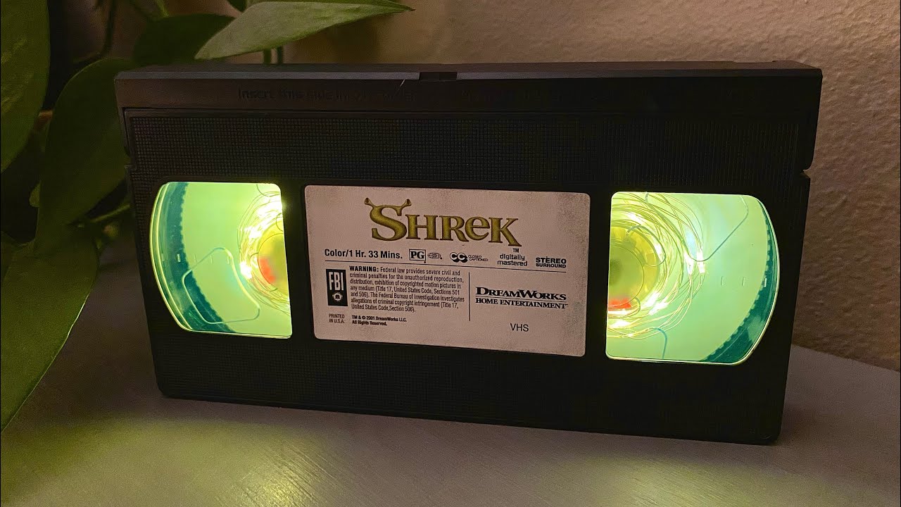 How to: make a light-up VHS decoration! - YouTube