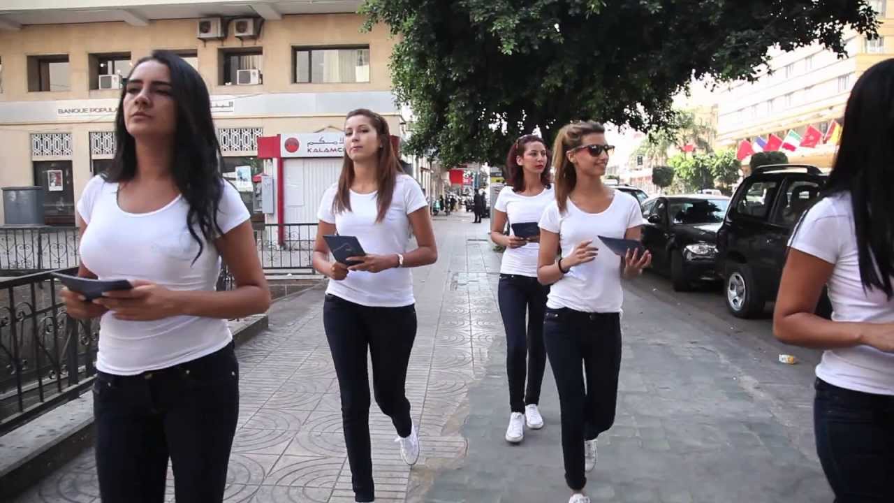 Hôtesses Maroc STREET MARKETING by MAELYS - YouTube