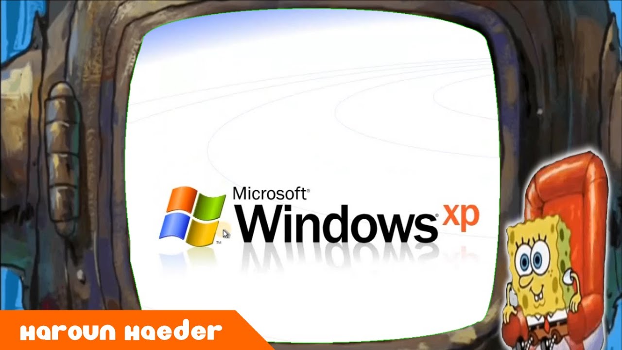 SpongeBob Watches Windows XP Tour on TV - YouTube