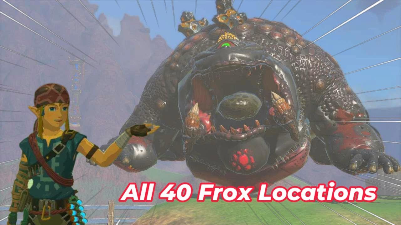 All 40 Frox Locations Legend Of Zelda Tears Of The Kingdom Youtube