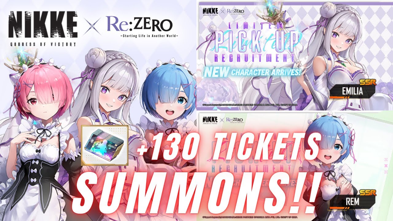 [NIKKE: GODDESS OF VICTORY] Summons por Re:Zero!!! Emilia y Rem tienen ...