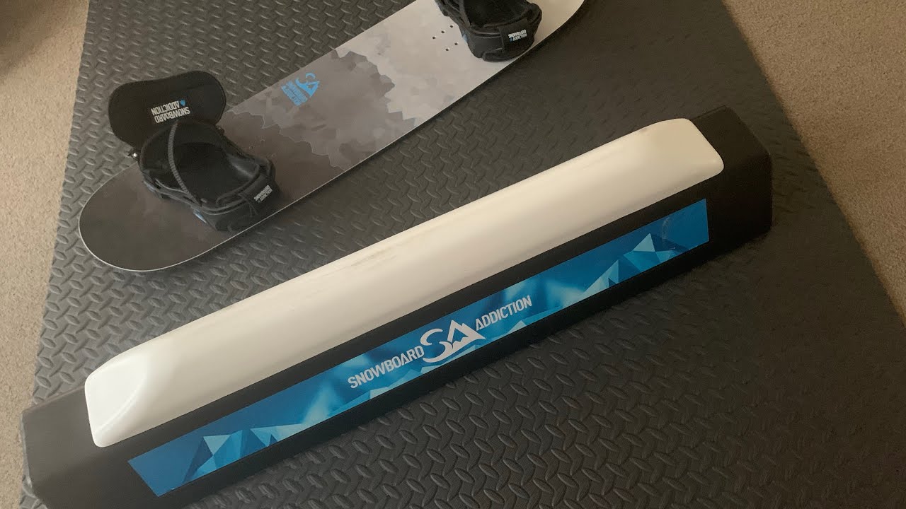 Snowboarding - First go on the Snowboard Addiction balance bar - YouTube