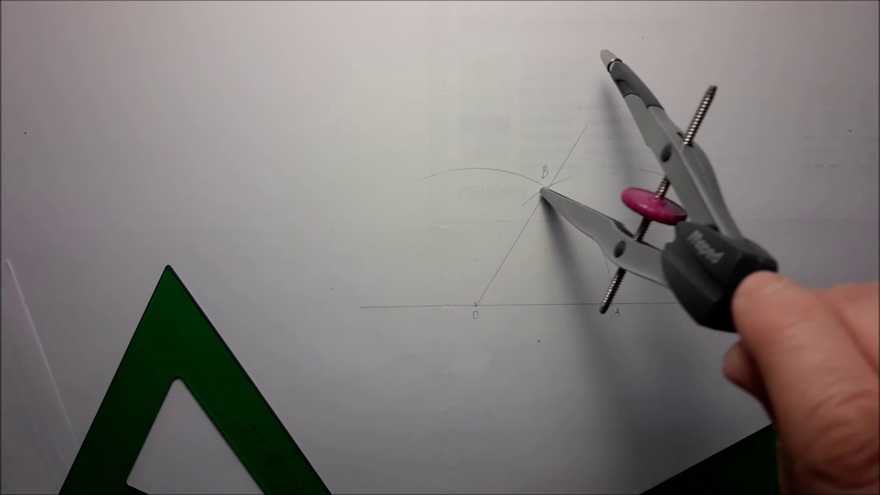 ANGULO CON COMPAS DE 15 GRADOS - YouTube