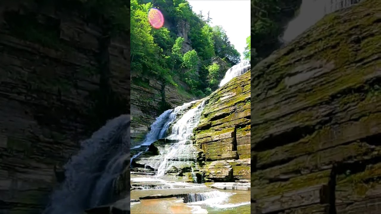 Exploring New York's Waterfalls! 🏞️🌱 ️ #chasingwaterfalls # ...