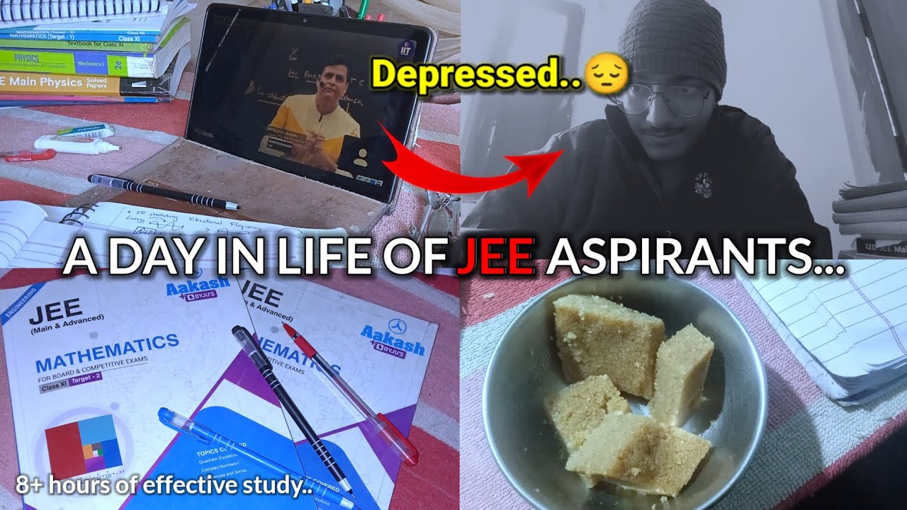 JEE ADVANCED 2024 🤕 | Daily Study Vlogs | Day 20 | A day in life of JEE Aspirants 📚 - YouTube