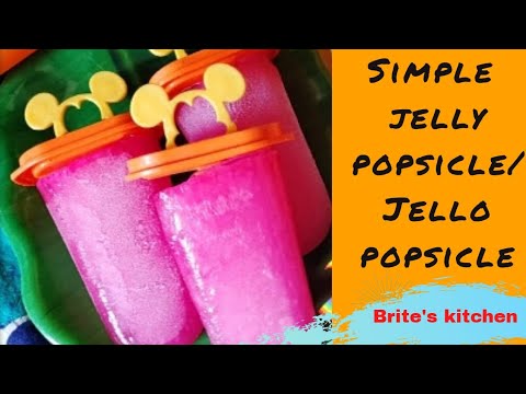 Simple jelly ( jello ) popsicle