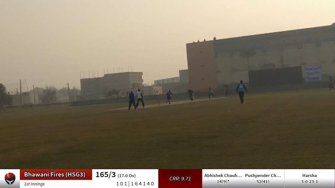 Live Cricket Match | Bhawani Fires (HSG3) vs 22Yards(T20CCC) | 16-Jan ...