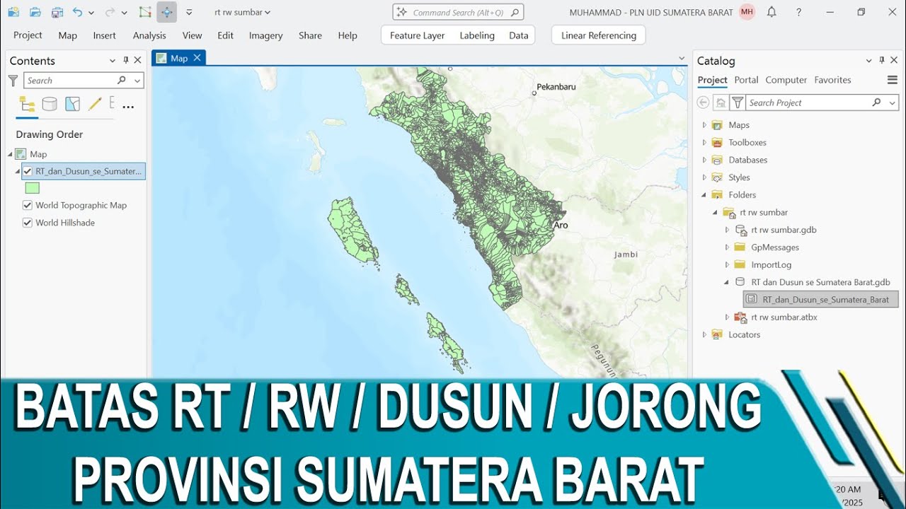 Batas RT RW Dusun Jorong se Provinsi Sumatera Barat || Polygon ...