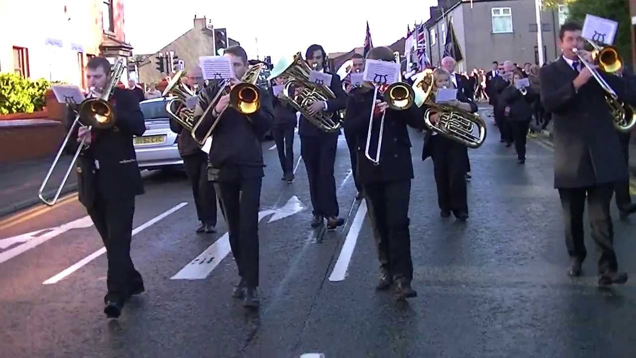 Tyldesley Brass Band Poppy Day Colonel Bogey - YouTube