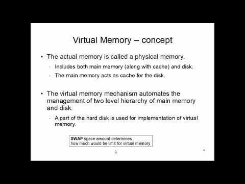 CS147: Lecture 23, Part 1 (Virtual Memory Concept) - YouTube