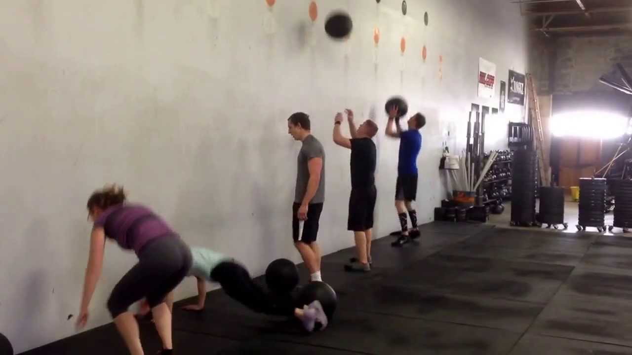 Burpees to 6" wall target - YouTube