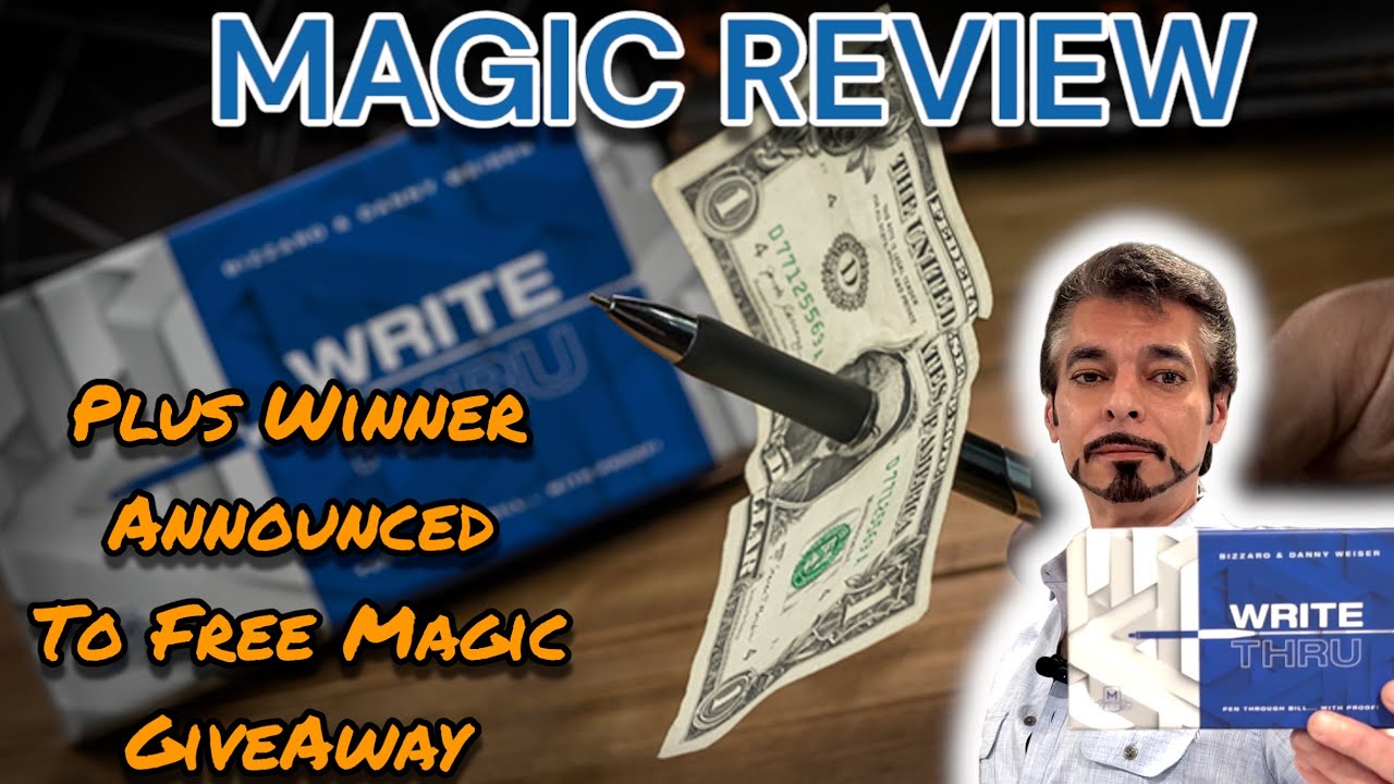 Magic Review of Write Thru by Bizzaro & Danny Weiser Plus Winner Announced to Free Magic ...