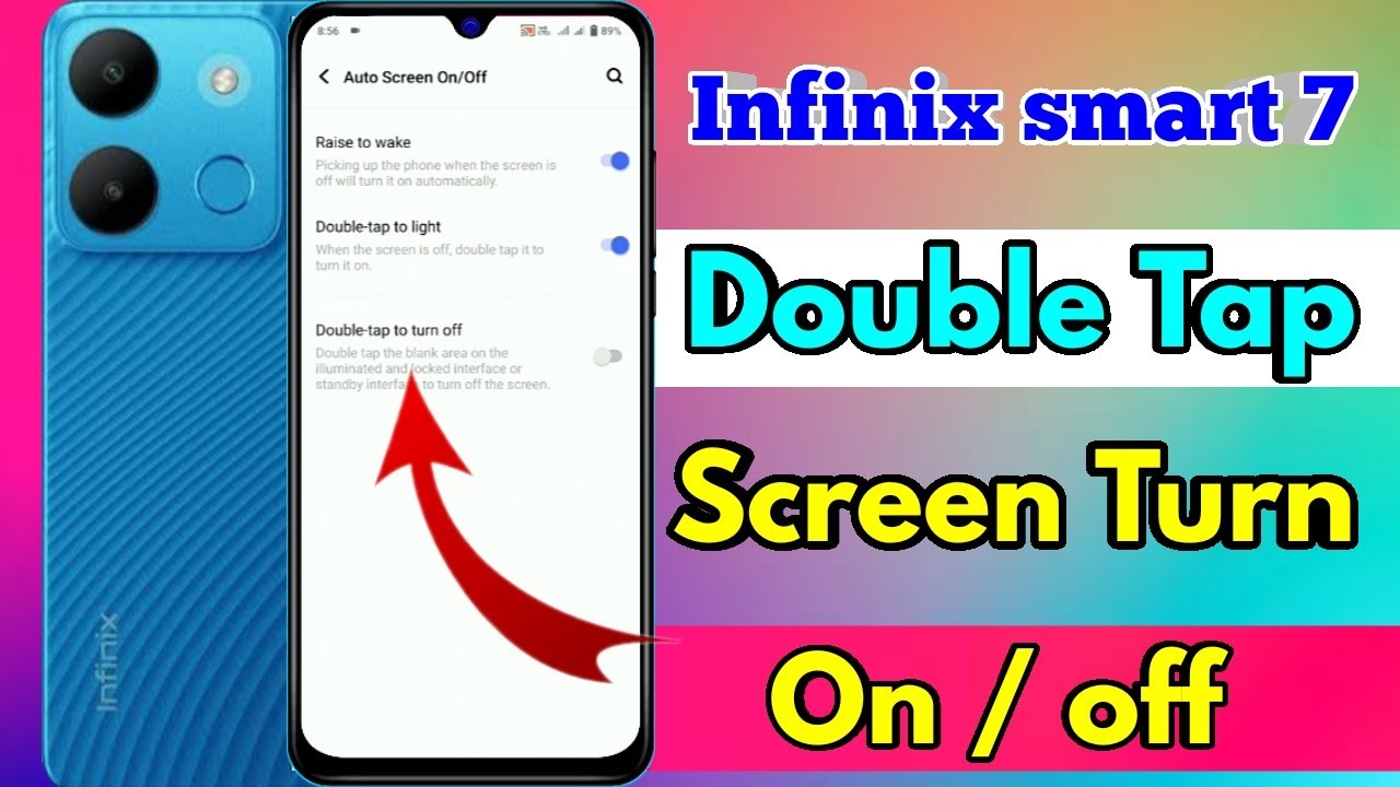 infinix smart 7 double tap screen on, infinix smart 7 double tap ...